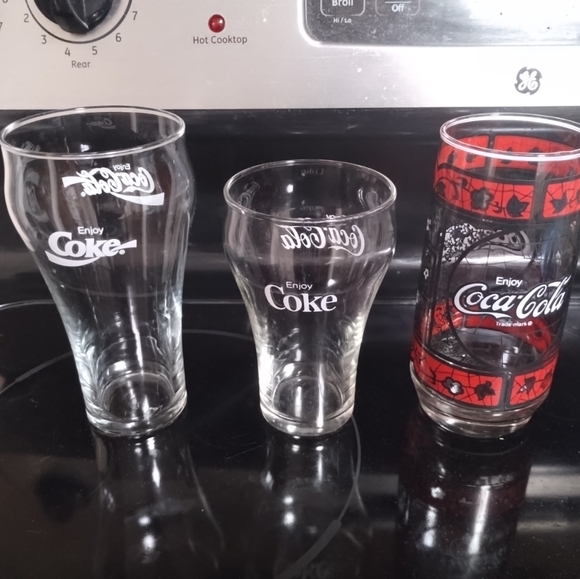 Coca Cola | Dining | Vintage Cocacolaglasses Set Of 3 Excellent ...
